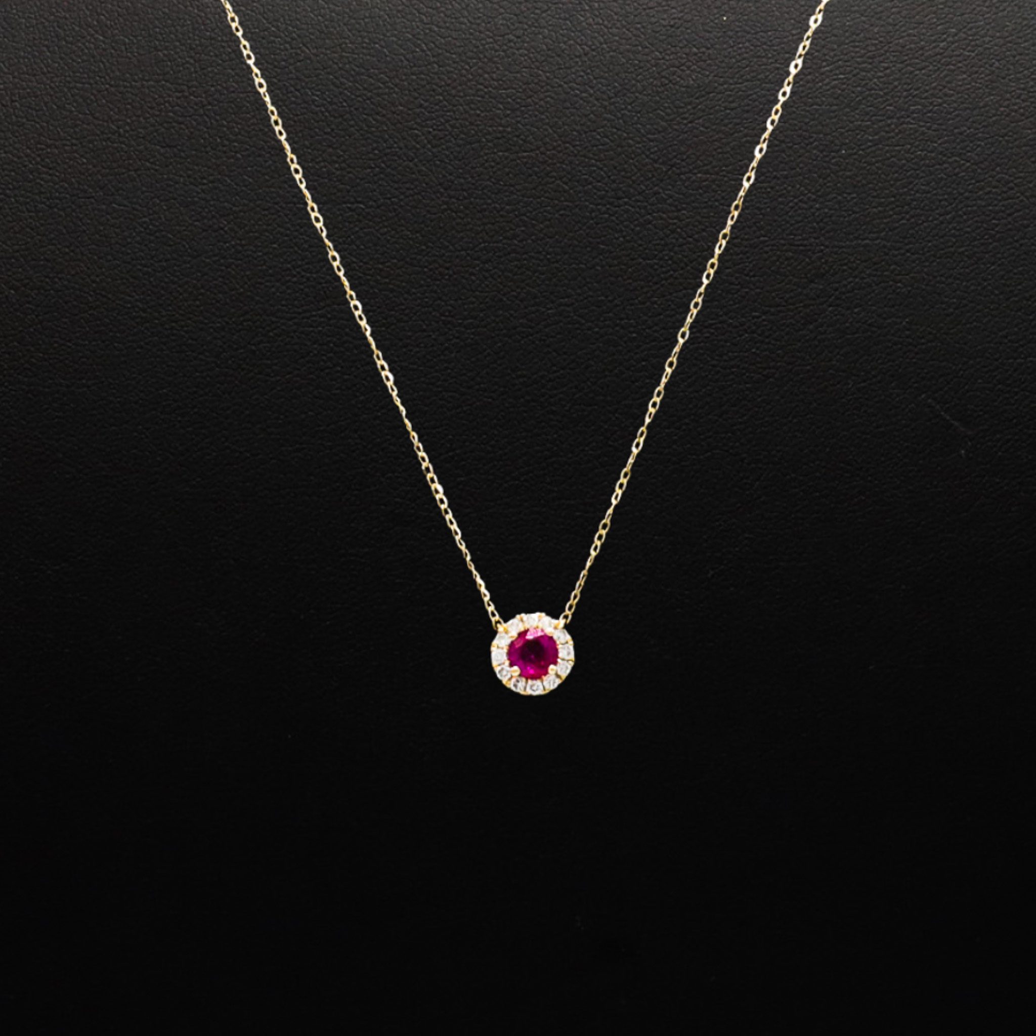 Diamond Ruby Set .14ct 18