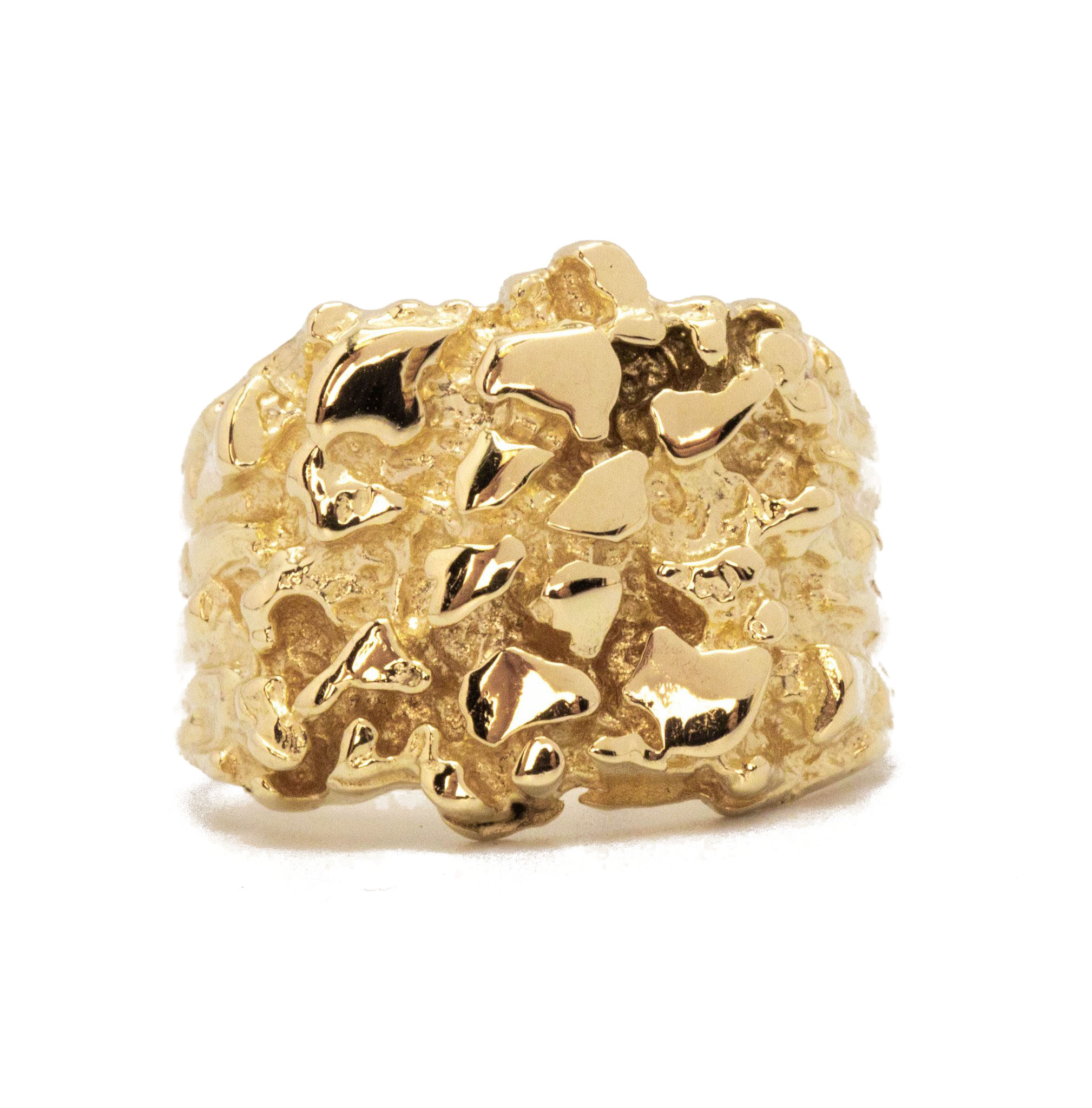 204 - **Most Popular** Solid Nugget Ring - Golden Hand Jewellery