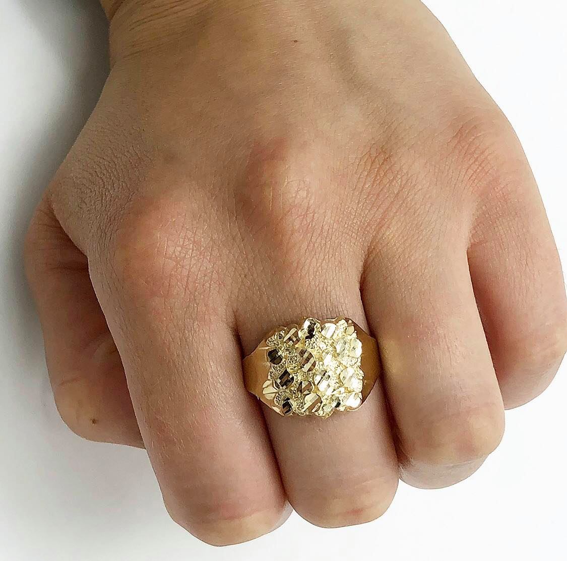 Nick - Light Nugget Ring - Golden Hand Jewellery