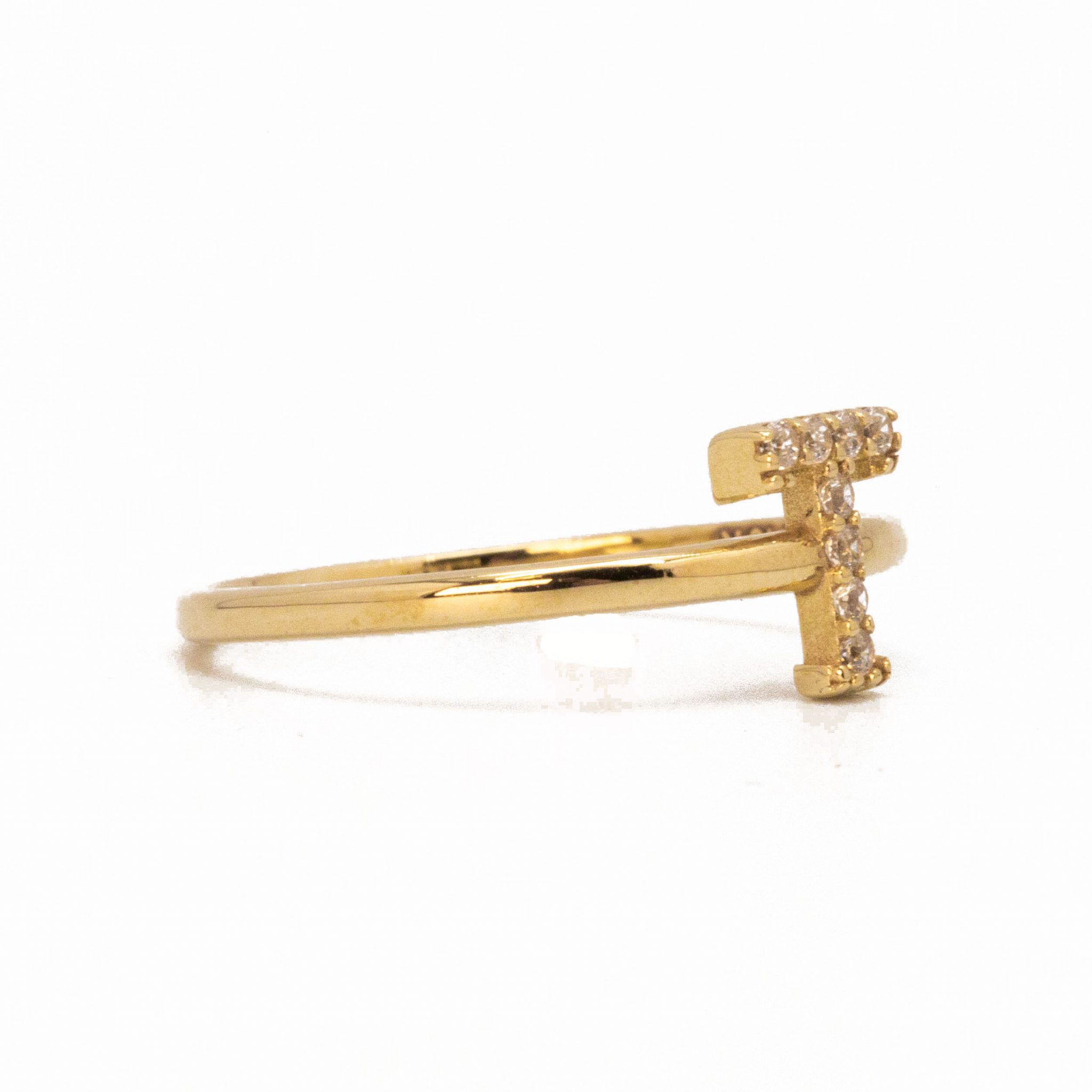 Letter T - Rings - Golden Hand Jewellery