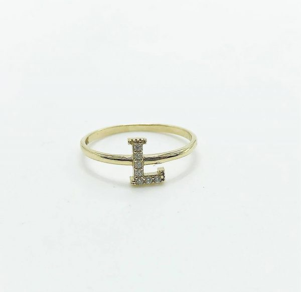Letter L - Rings - Golden Hand Jewellery