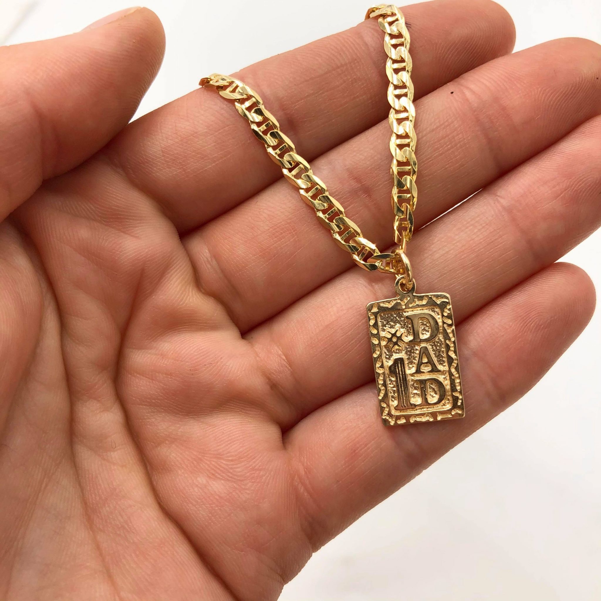 Super Dad - Pendant - Golden Hand Jewellery