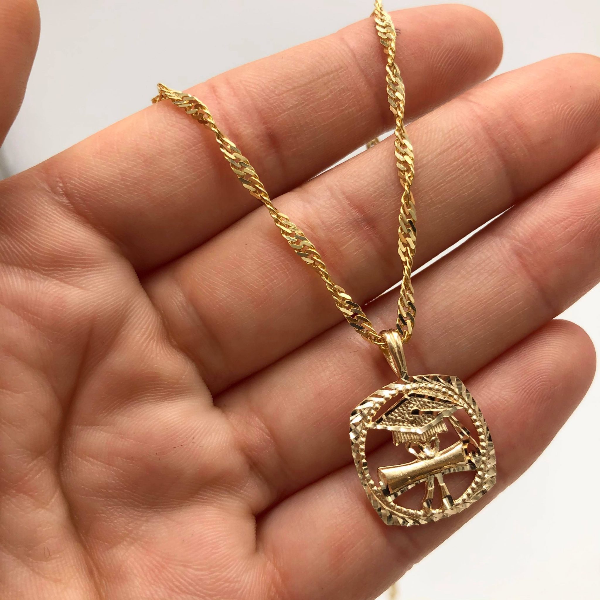 Grad Diploma - Pendant - Golden Hand Jewellery