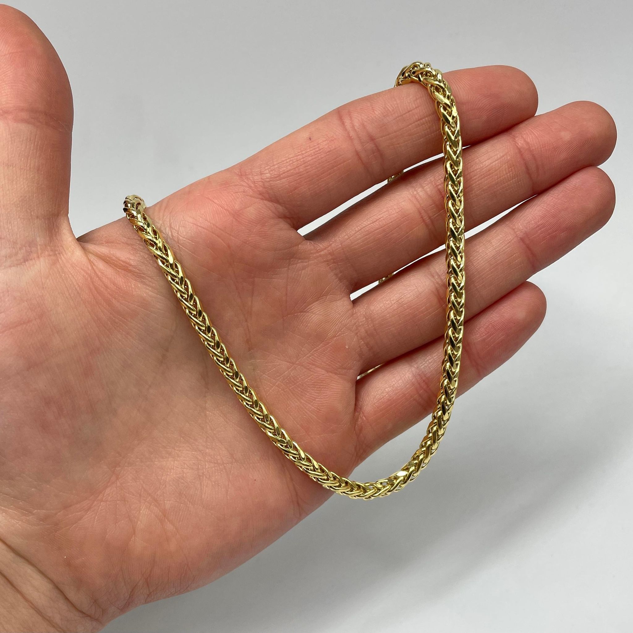 Wheat 4mm 16" - Chain - Golden Hand Jewellery