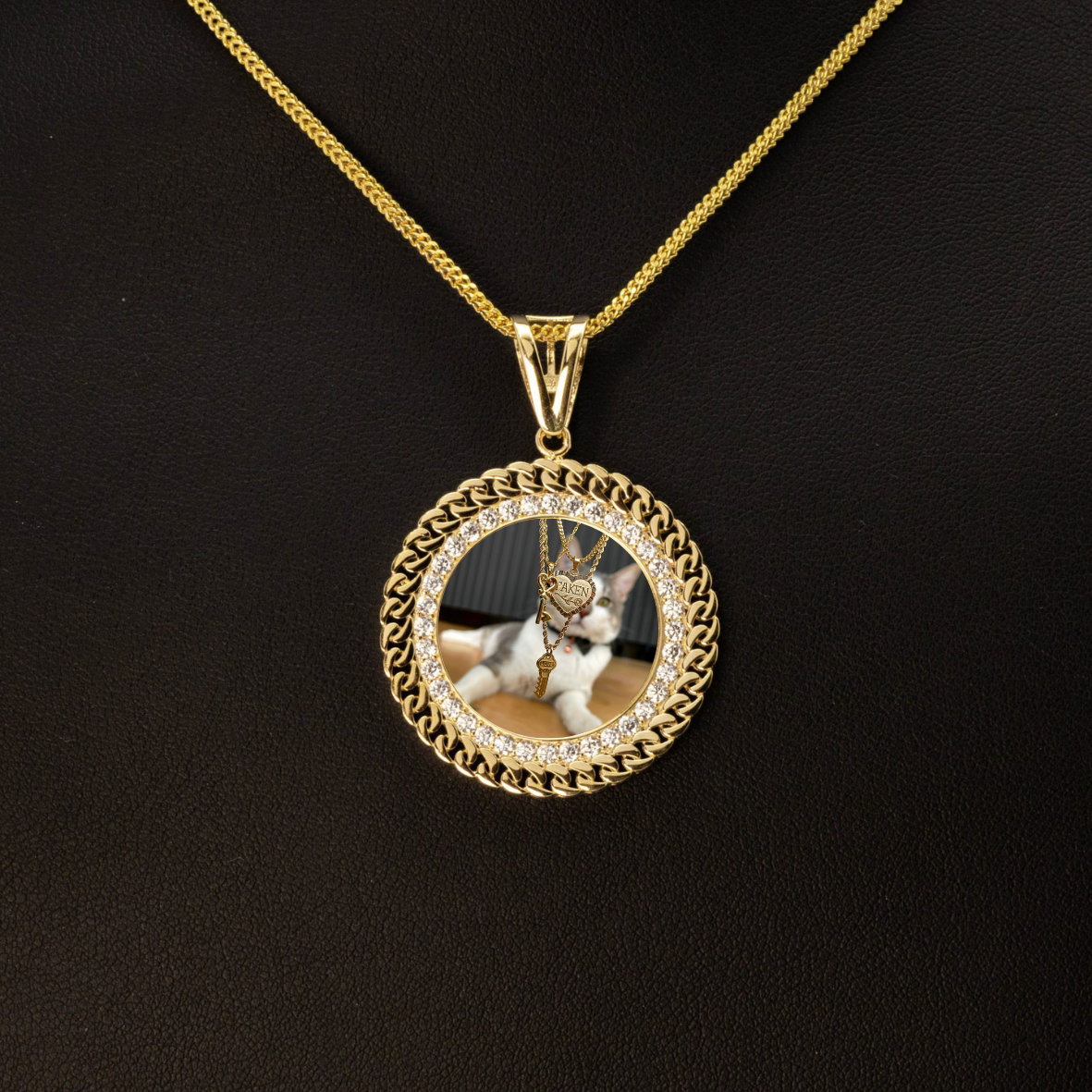 Cuban Memory Pendant 1 - Pendant - Golden Hand Jewellery