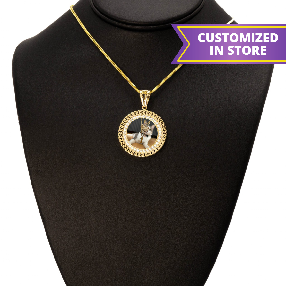 Cuban Memory Pendant 1 - Pendant - Golden Hand Jewellery