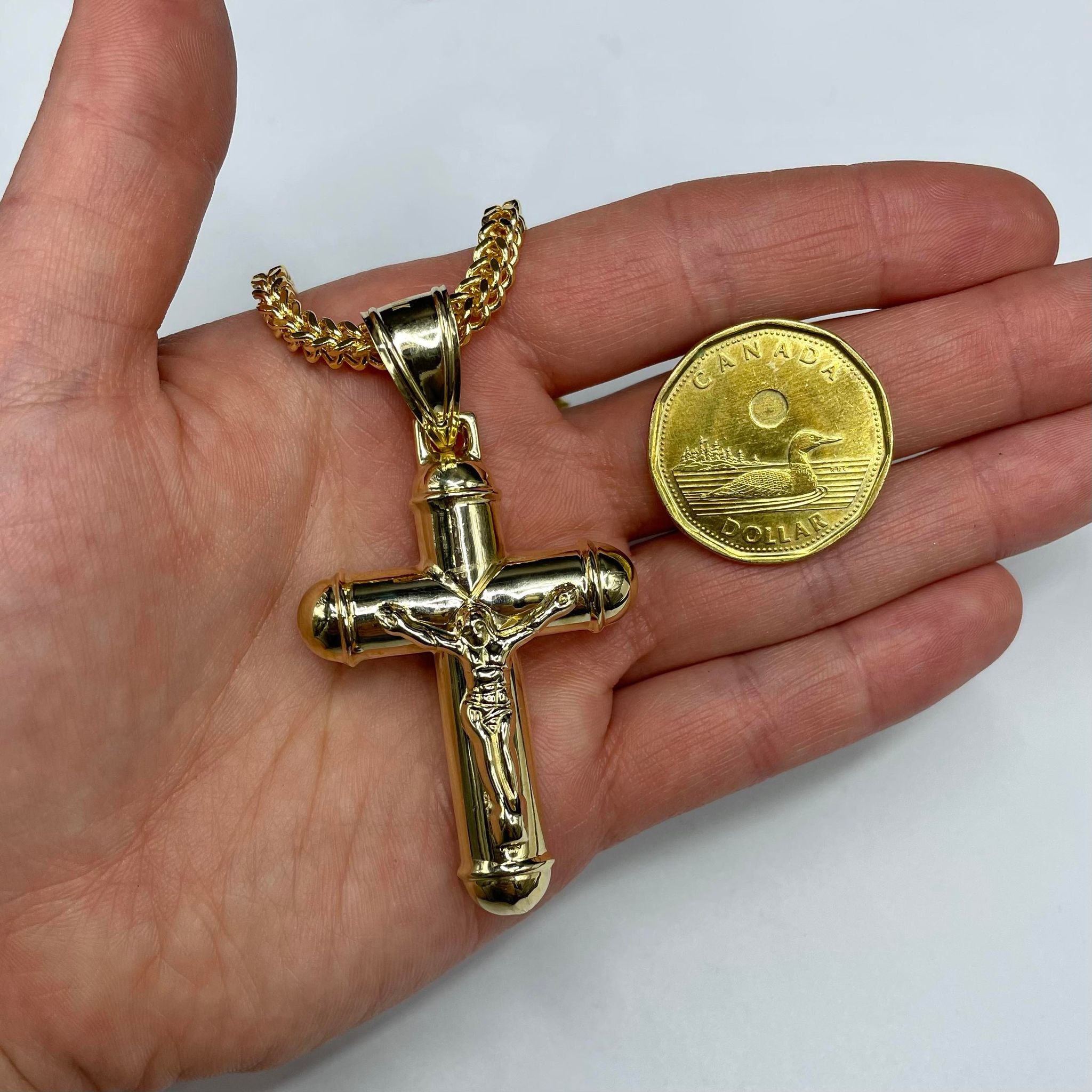 Puff Cross - Pendant - Golden Hand Jewellery