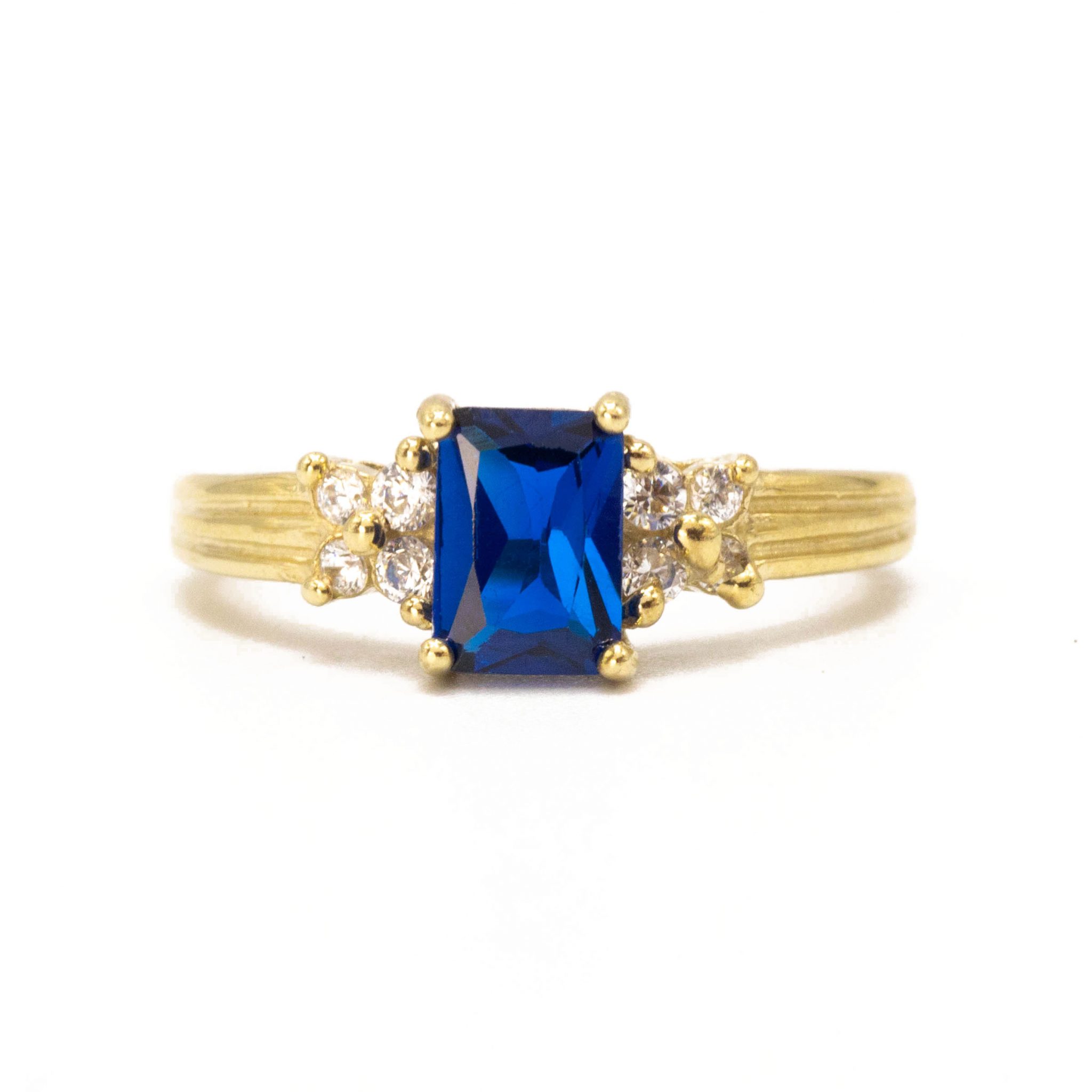 September Square Birthstone - Ladies Ring - Golden Hand Jewellery