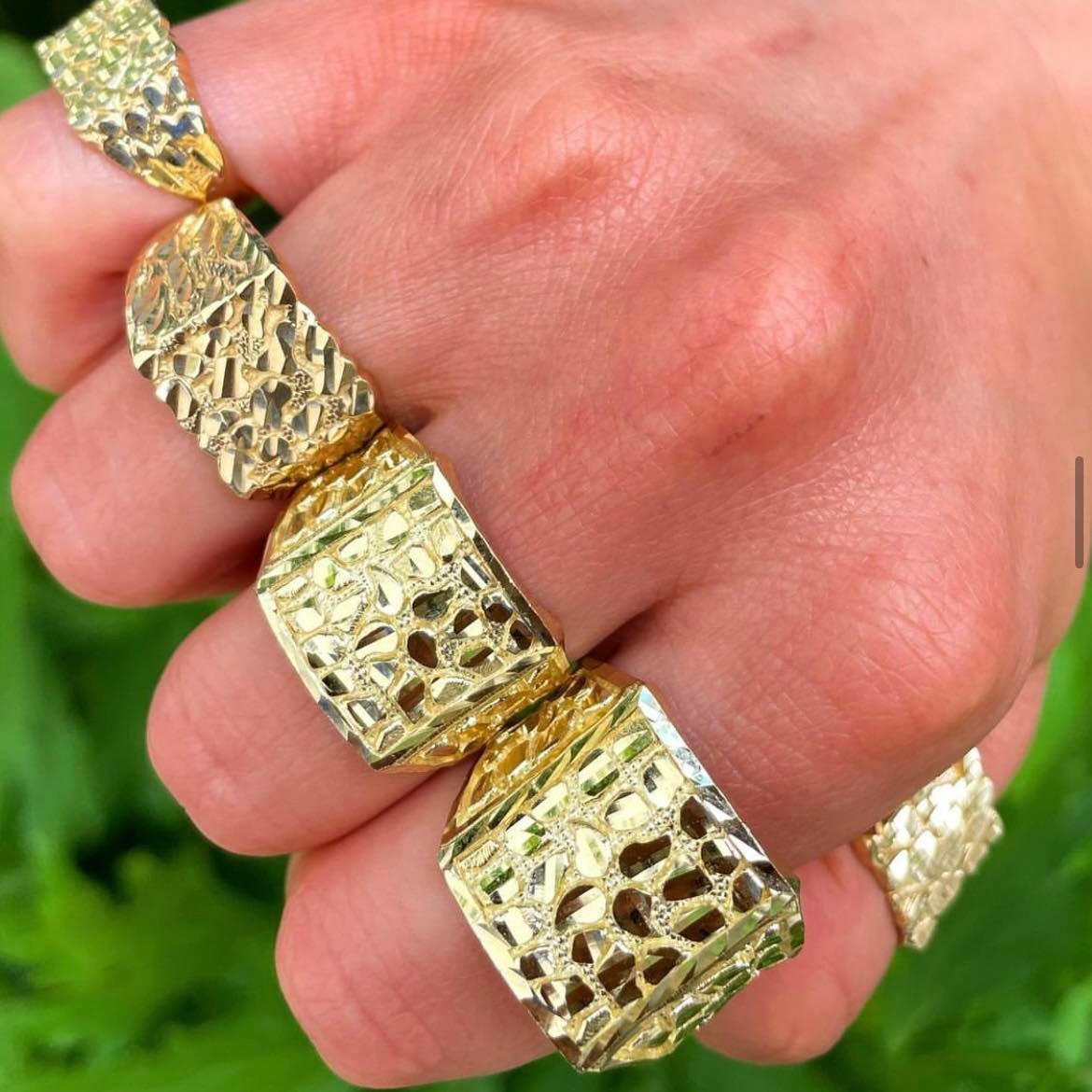 Shane Nugget Ring Golden Hand Jewellery
