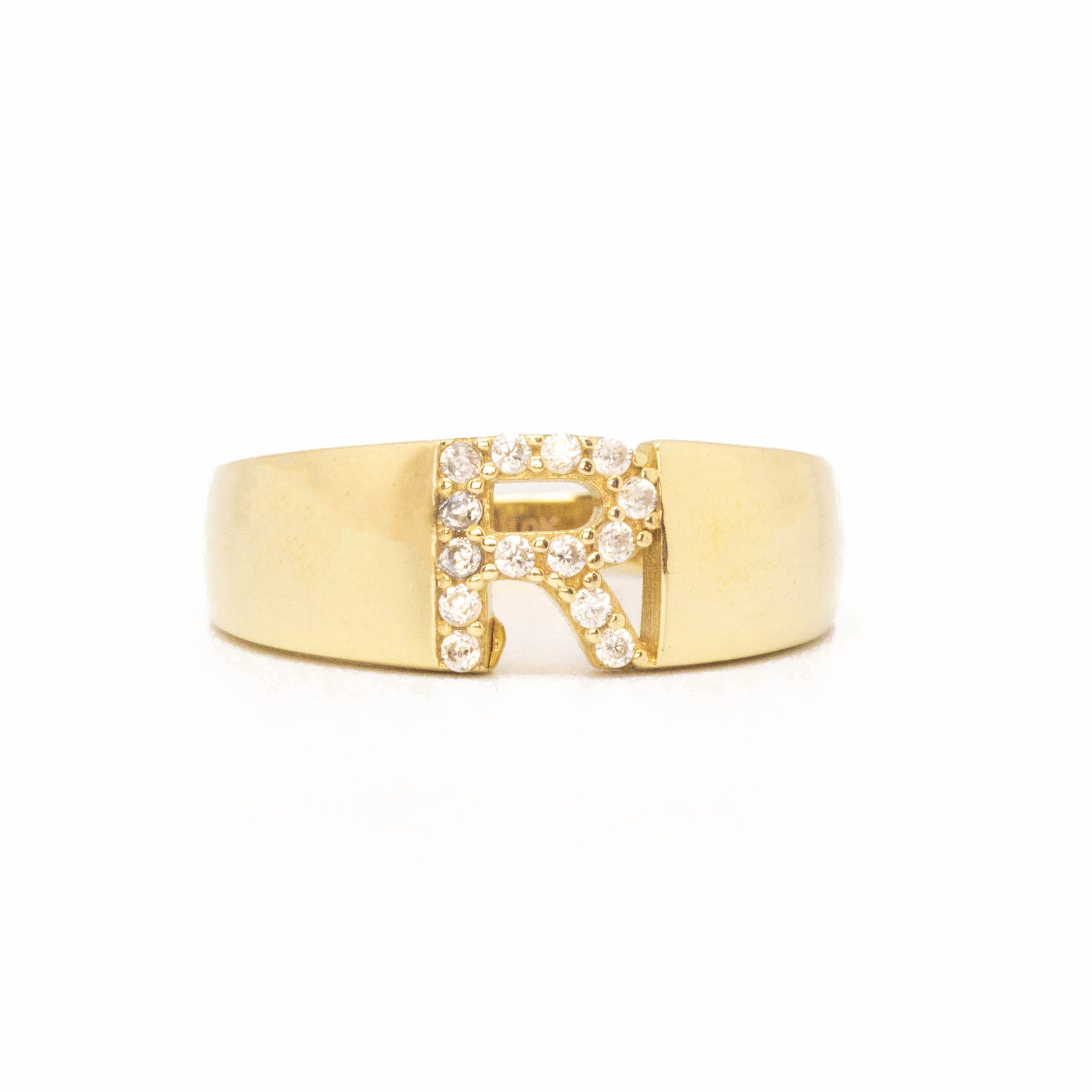 Letter R Band - Rings - Golden Hand Jewellery