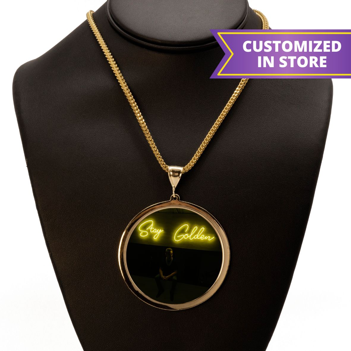 Solid Gold Memory Pendant XLarge - Pendant - Golden Hand Jewellery