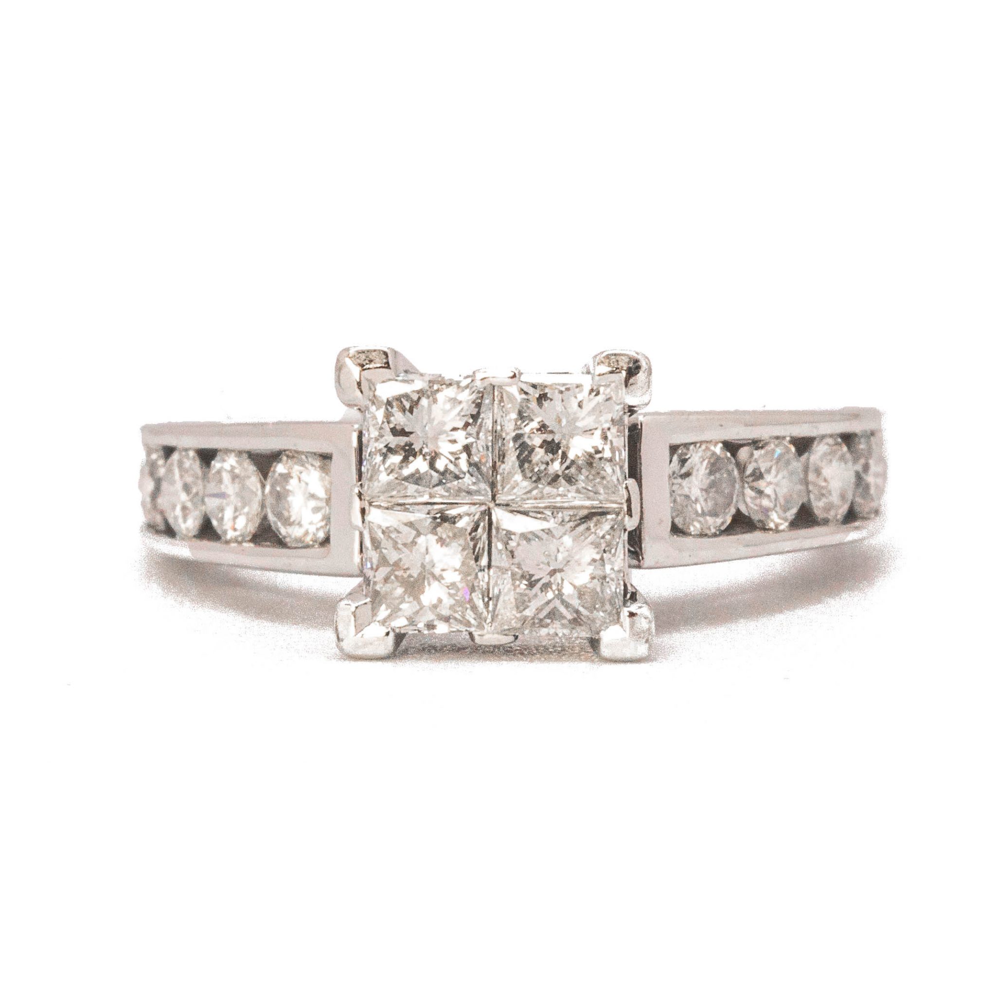 4-Stone Princess Cut #69 - Diamond Ring - Golden Hand Jewellery