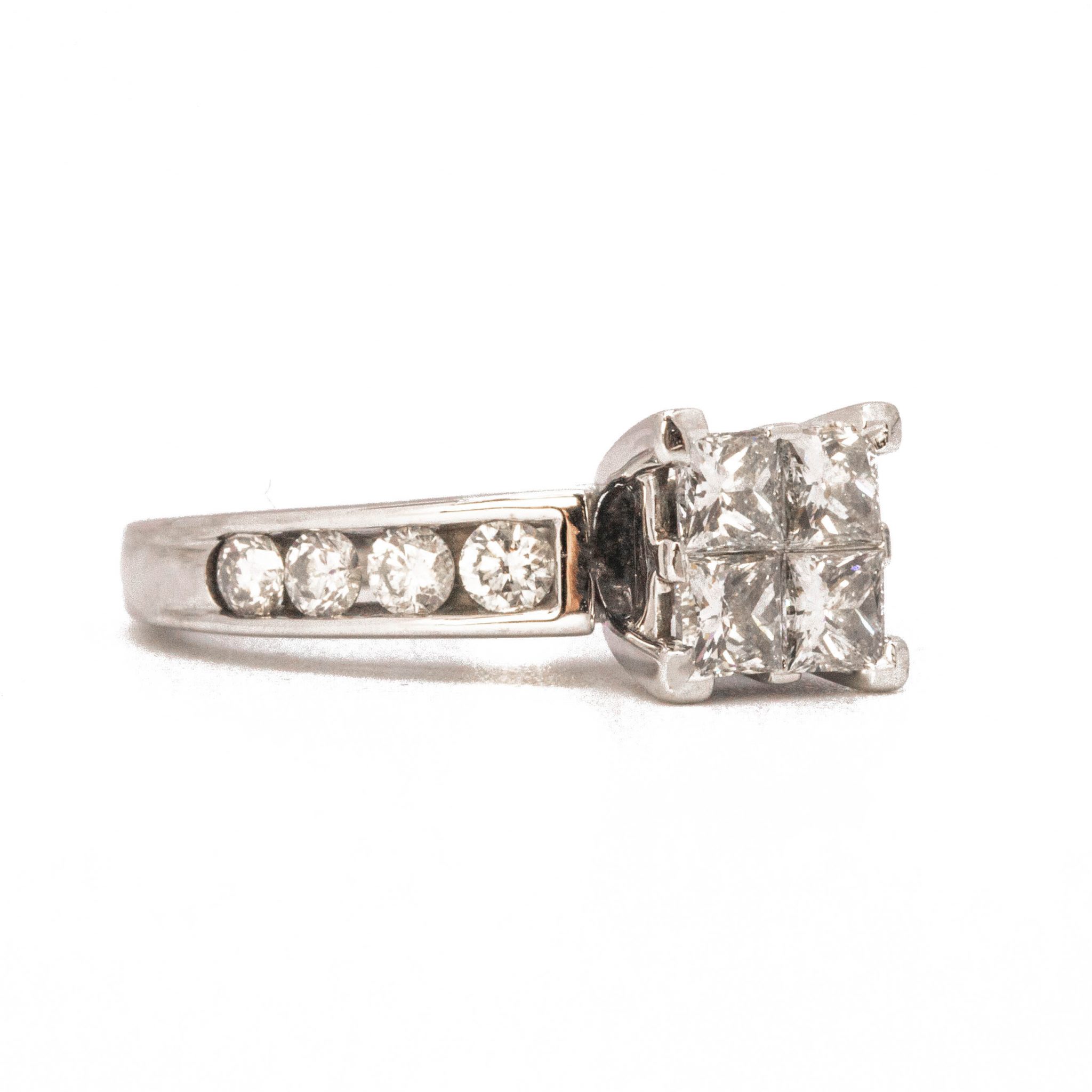 4-Stone Princess Cut #69 - Diamond Ring - Golden Hand Jewellery