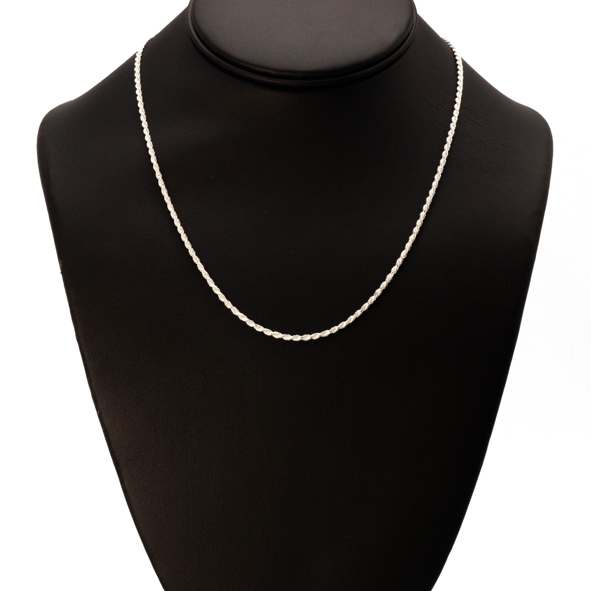 Rope 2mm 18" - Silver Chain - Golden Hand Jewellery