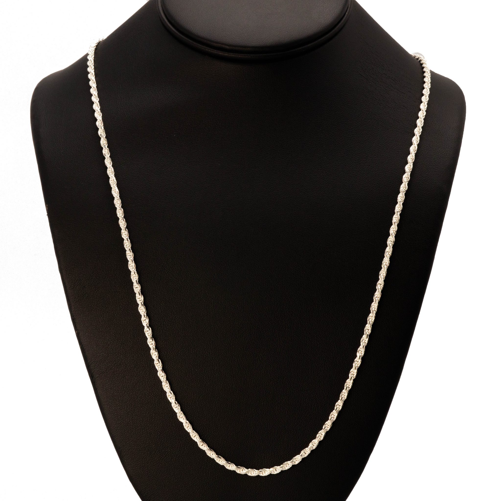 Rope 3mm 30" - Silver Chain - Golden Hand Jewellery