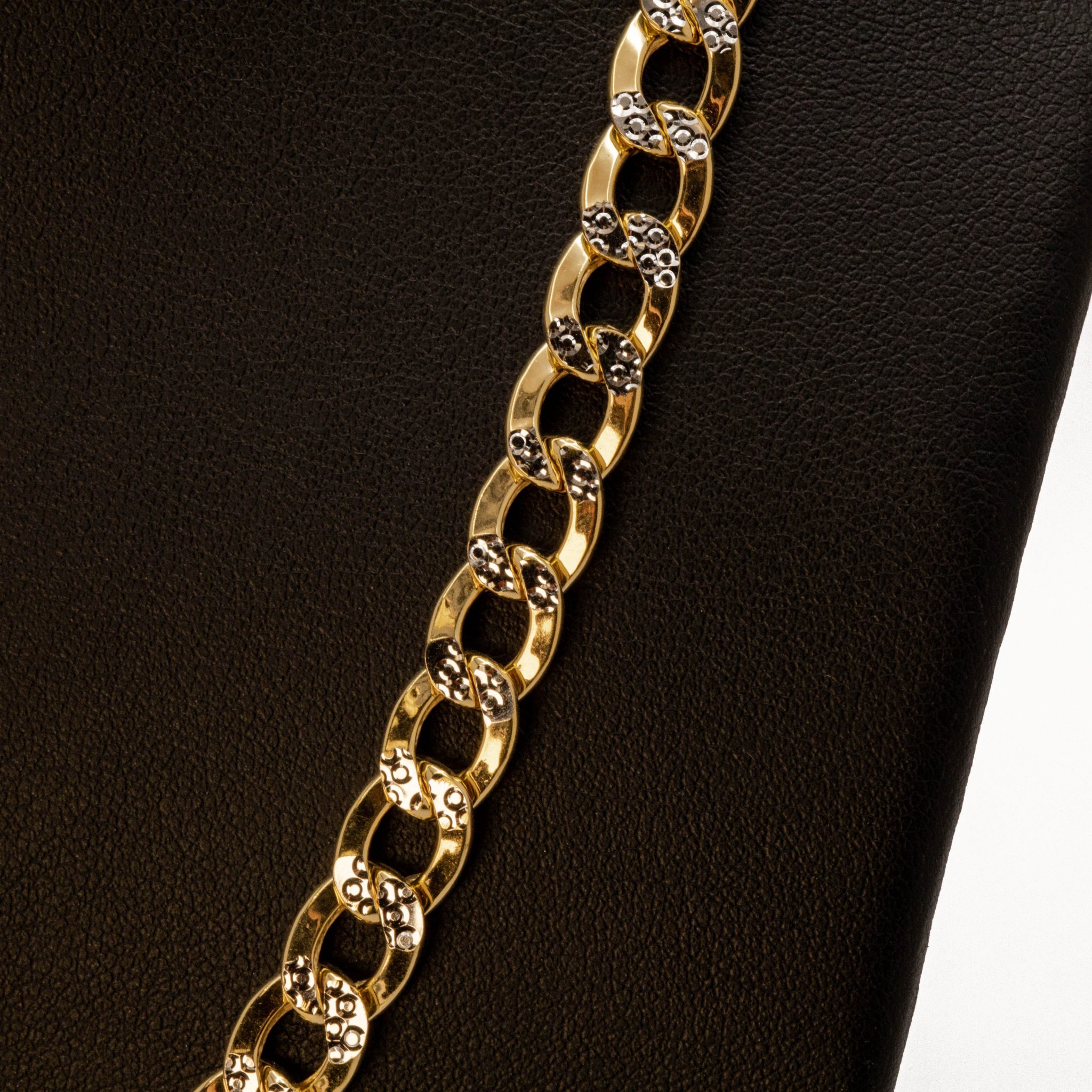 Two-Tone Cuban 7.75mm 20" - Chain - Golden Hand Jewellery