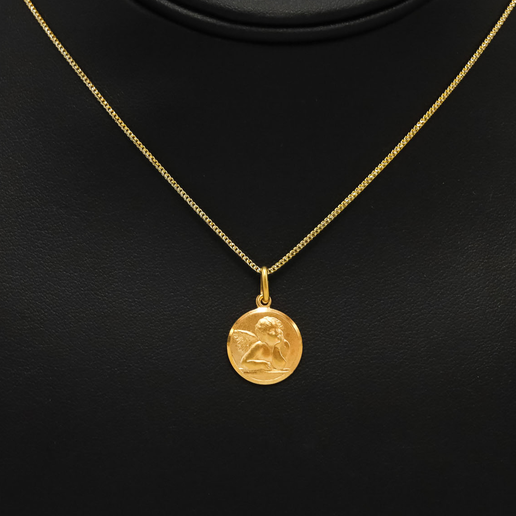 Round Angel Pendant- Pendant - Golden Hand Jewellery