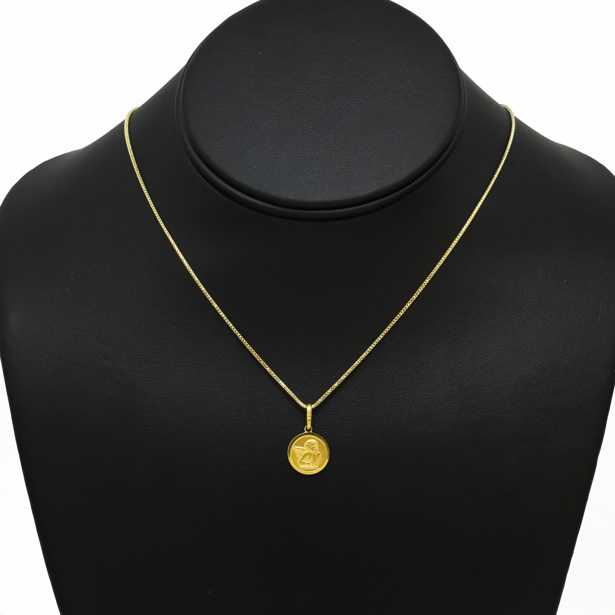 Small Round Angel Pendant- Pendant - Golden Hand Jewellery