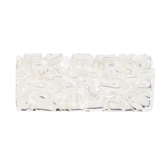 Double Finger Breezy Nugget - Silver Nugget Ring - Golden Hand Jewellery